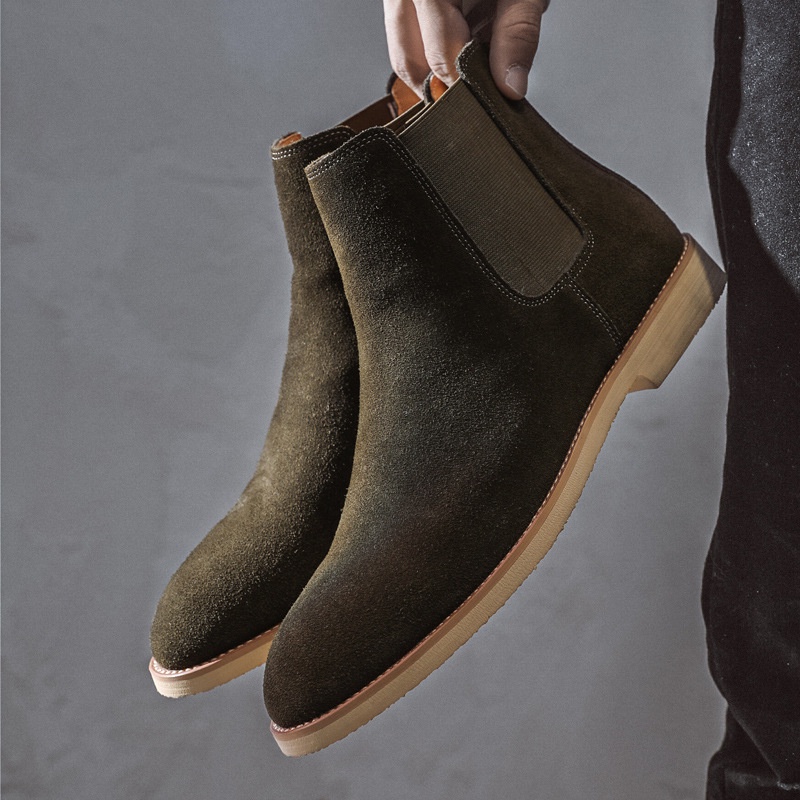 Jual Chelsea Boots Kulit Pria Pria Sepatu Bot Bulu Berlapis Dr. Martens ...