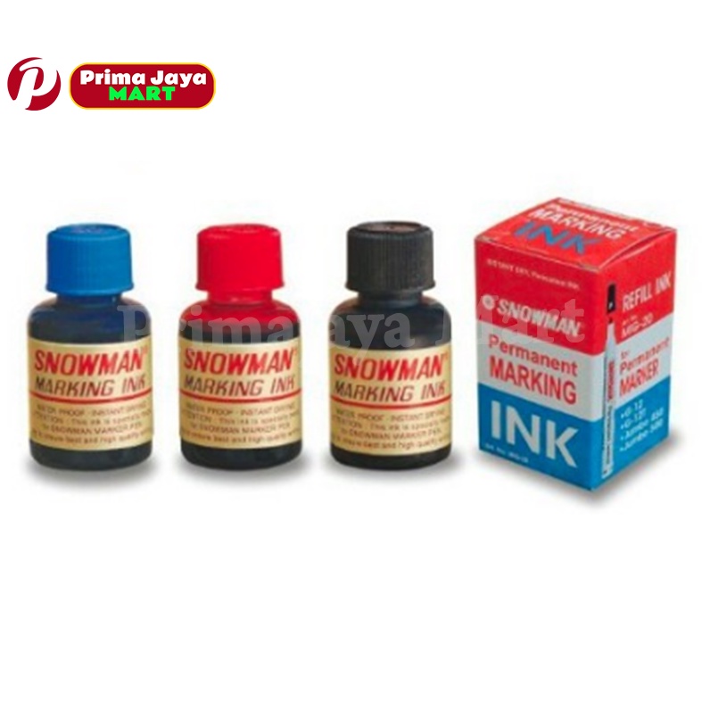 Jual Isi Tinta Spidol Permanent Refill Ink - Snowman ( PCS ) | Shopee ...