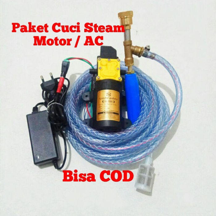 Jual Pompa air mini DC Alat semprot spray cuci steam motor AC | Shopee ...