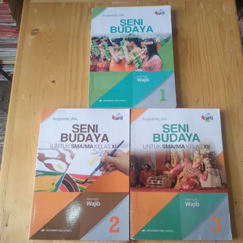Jual BUKU PELAJARAN SENI BUDAYA ERLANGGA EDISI REVISI KELAS 1,2,3 SMA,ORIGINAL | Shopee Indonesia