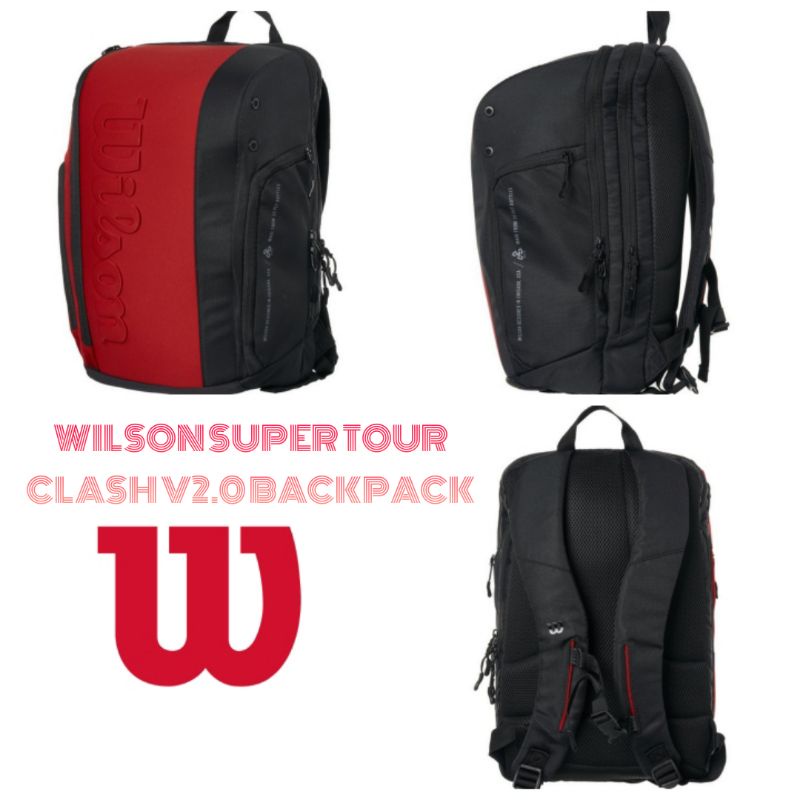 Jual [ TAS TENIS LAPANGAN WILSON CLASH v2.0 SUPER TOUR 2022 BACKPACK ...