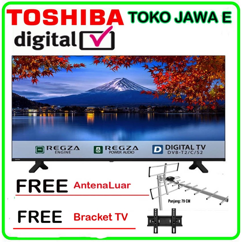 Jual LED TV TOSHIBA 32 inch 32S25KP DVBT2 DIGITAL TV - Tanpa STB Sudah Canggih | Shopee Indonesia