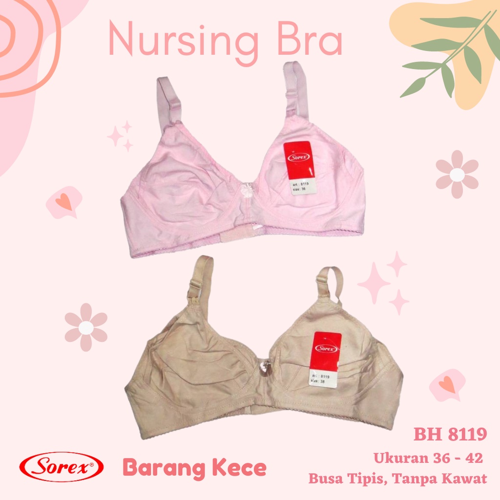 Jual Sorex 8119 Bra Beha BH Ibu Wanita Menyusui Bumil Tanpa Kawat Bahan ...