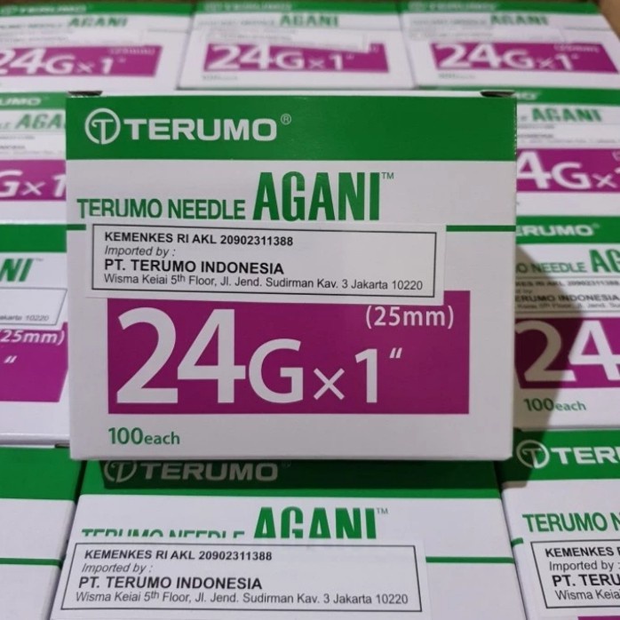 Jual TERUMO NEEDLE AGANI 18G 21G 23G 24G 25G 26G 27G 30G NEEDLE TERUMO AGANI | Shopee Indonesia