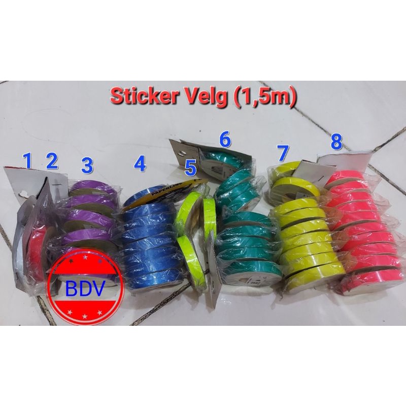Jual Sticker Velg Polos Warna | Shopee Indonesia