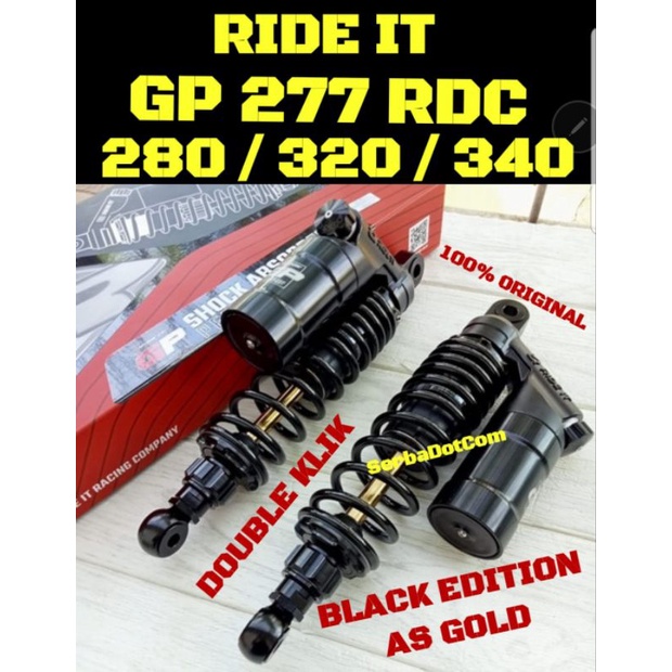 Jual SHOCK RIDE IT NEW GP PREMIUM RDC 280 320 340 mm GP 277 PRO SERIES ...