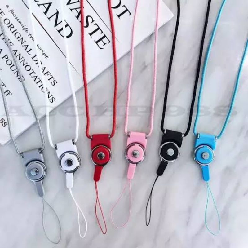 Jual Tali Gantungan HP 2in1 / Strap Gantungan HP Model Kalung | Shopee ...