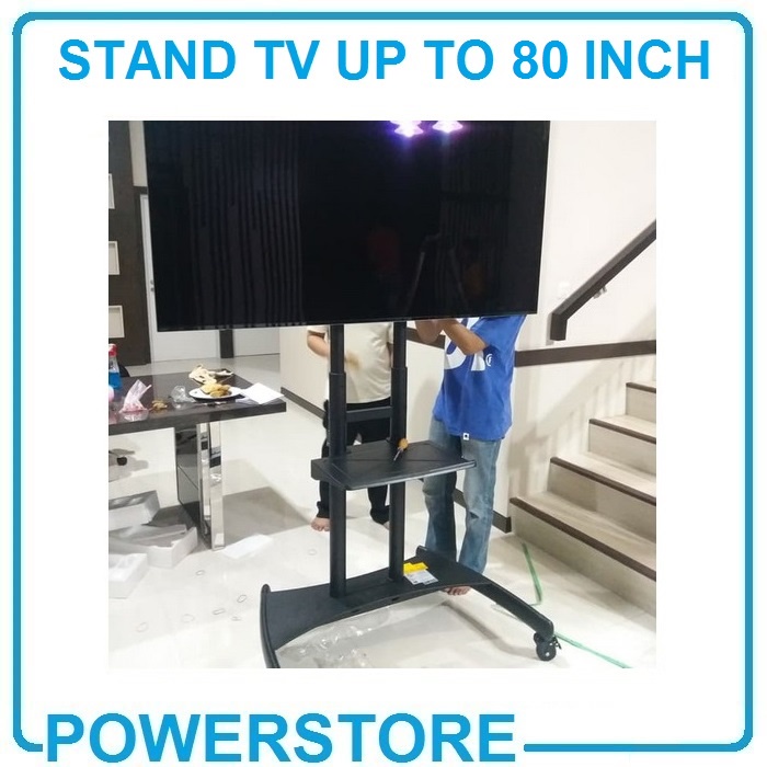 Jual Bracket Standing Tv Led Lcd Portable Portabel Stand Hingga 80 ...