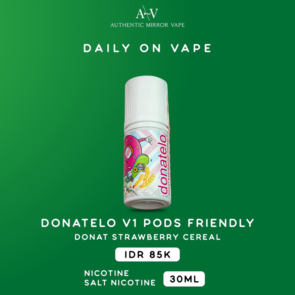 Jual Donatelo V1 Donat Strawberry Cereal Pods Friendly 30ML by DOV - LS ...