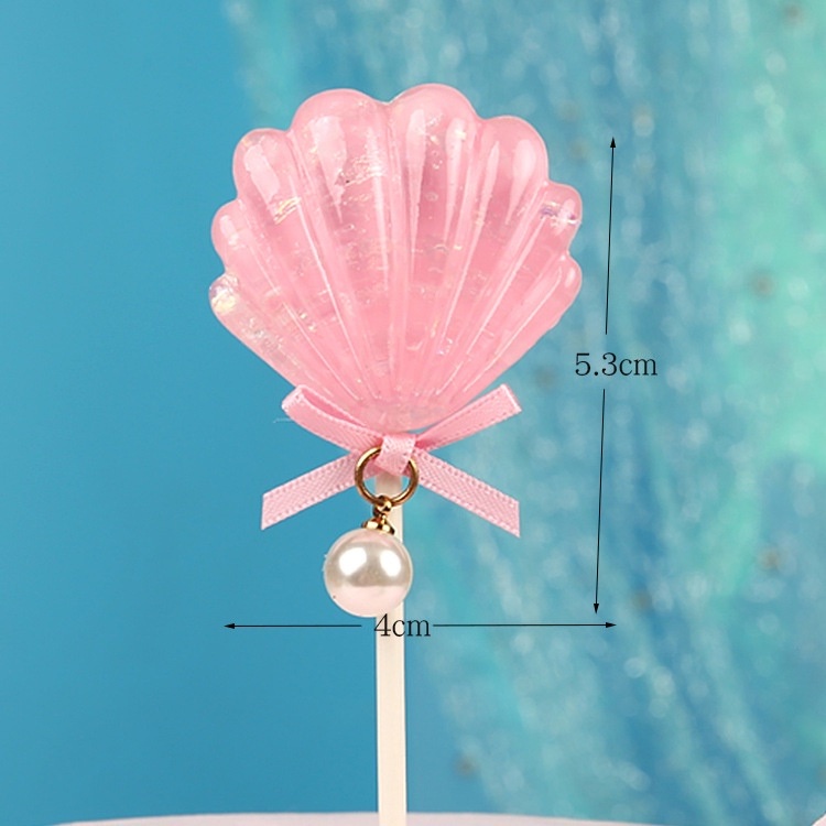 Jual CCM15 Cake Topper 3D Cangkang Mutiara Pearl Shell Mermaid Ekor ...