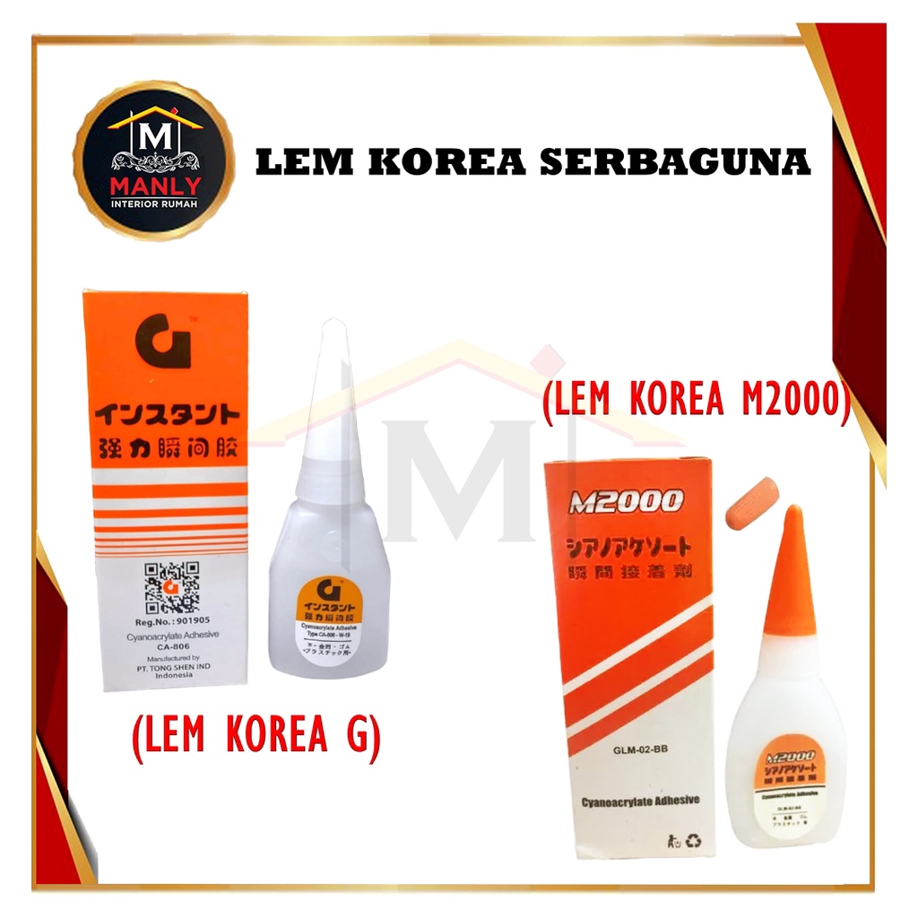 Jual Lem Korea M2000 / Lem Korea G Serbaguna / Lem Tetes / Lem Setan ...