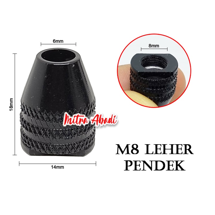 Jual THREE JAWS MINI DRILL CHUCK SCREW M7 / M8 - KEPALA BOR KECIL MINI ...