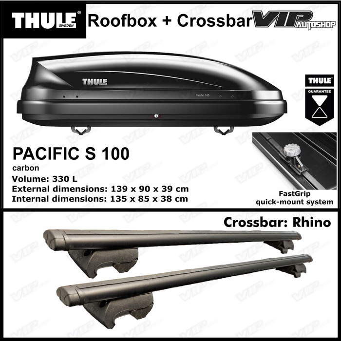 Jual Hyundai SANTA FE Paket Roofbox roof box THULE PACIFIC 100 ...