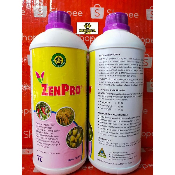 Jual Nutrisi NPK SUPER -ZENPRO 1L | Shopee Indonesia