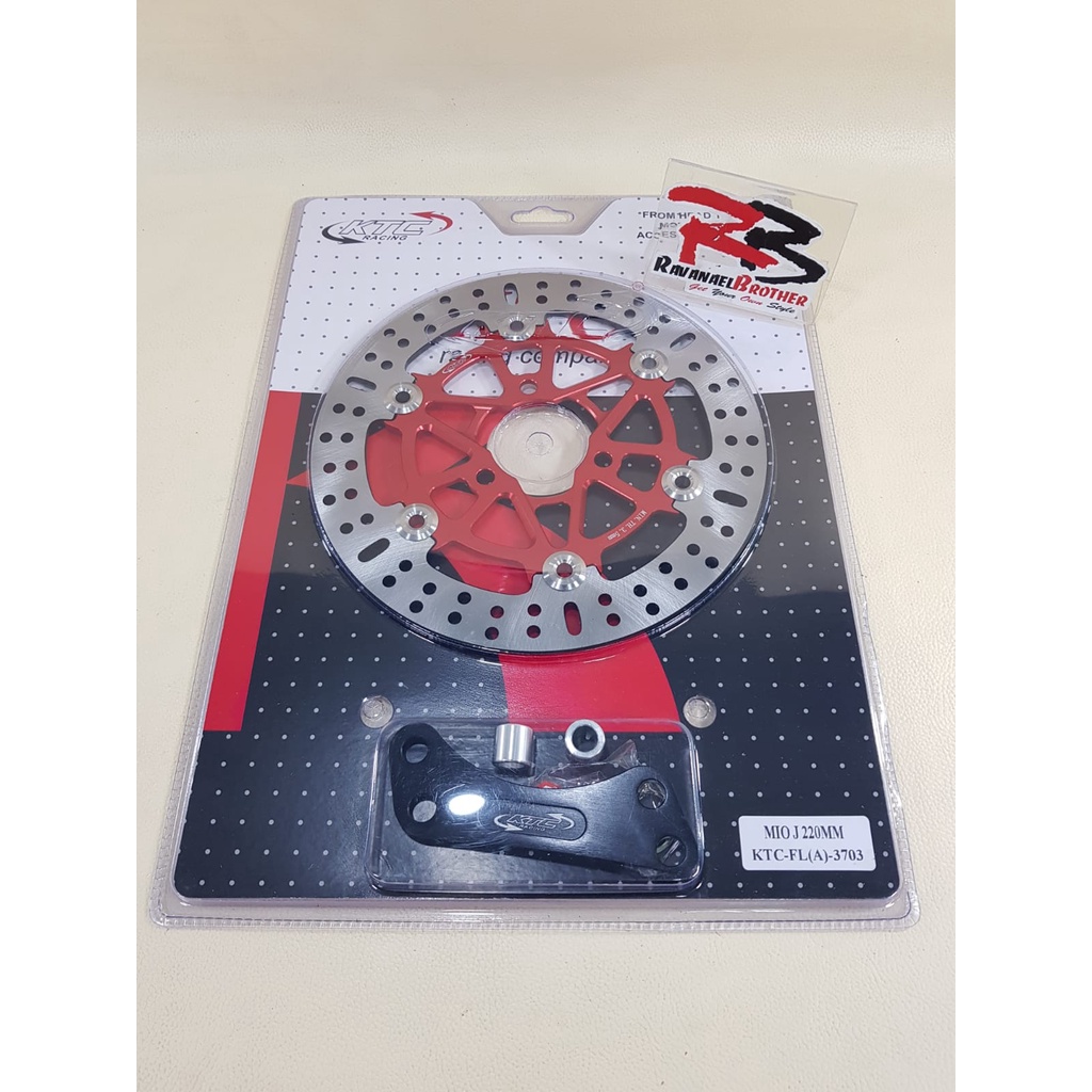 Jual Piringan Cakram Rem Disc Brake KTC Racing 220 mm Baud Cakram 3 ...