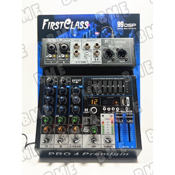 Jual Mixer Audio Firstclass Pro 4 Premium Original 4 Channel | Shopee ...