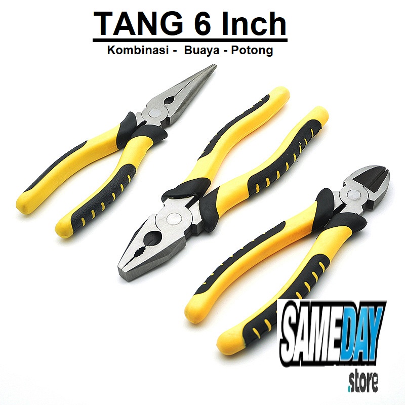 Jual Aneka Macam Tang 6 Inch Tang Kombinasi Potong - Jepit - Buaya ...
