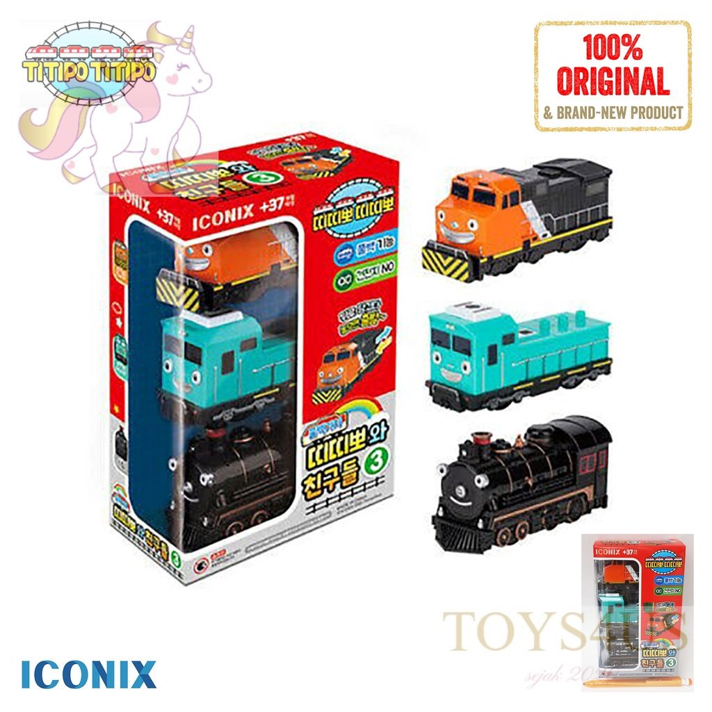 Jual Toys4Us - Iconix Titipo The Little Train Pullback Train Steam ...