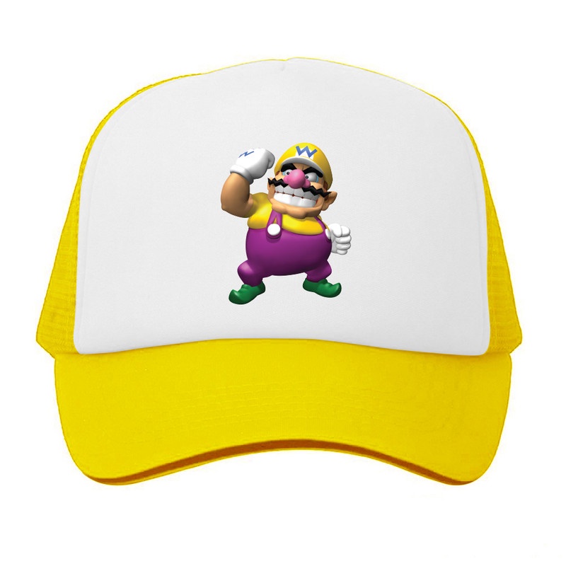 Jual Topi Trucker Super Mario 3D Character Wario | Shopee Indonesia