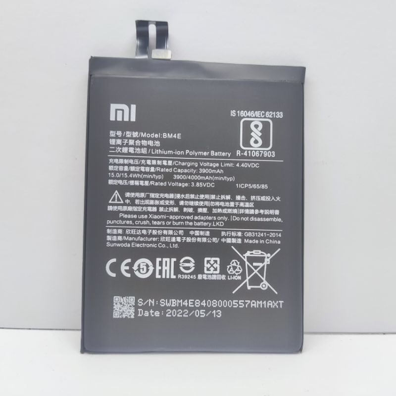 Jual BATERAI BATRE BATTERY XIAOMI POCOPHONE F1 KODE BM4E ORIGINAL ...