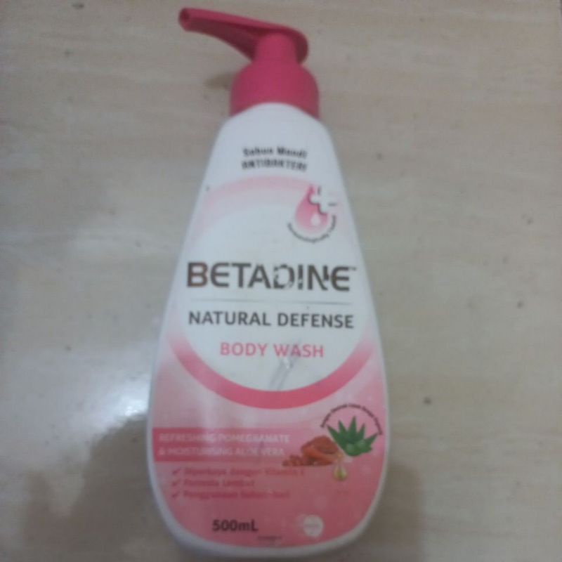 Jual betadine natural defense botol 500ml | Shopee Indonesia