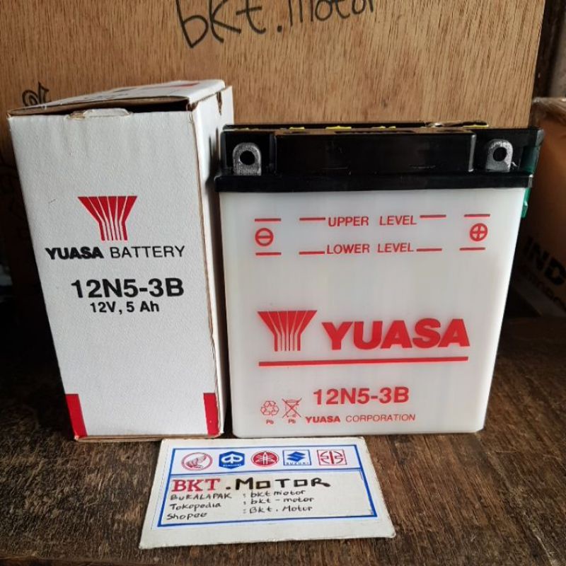 Jual Aki Accu YUASA 12N5-3B 12V 5Ah | Shopee Indonesia