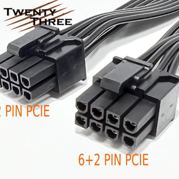 Jual Kabel splitter PCIE 8 pin to dual 6+2 pin cabang vga gpu mining ...