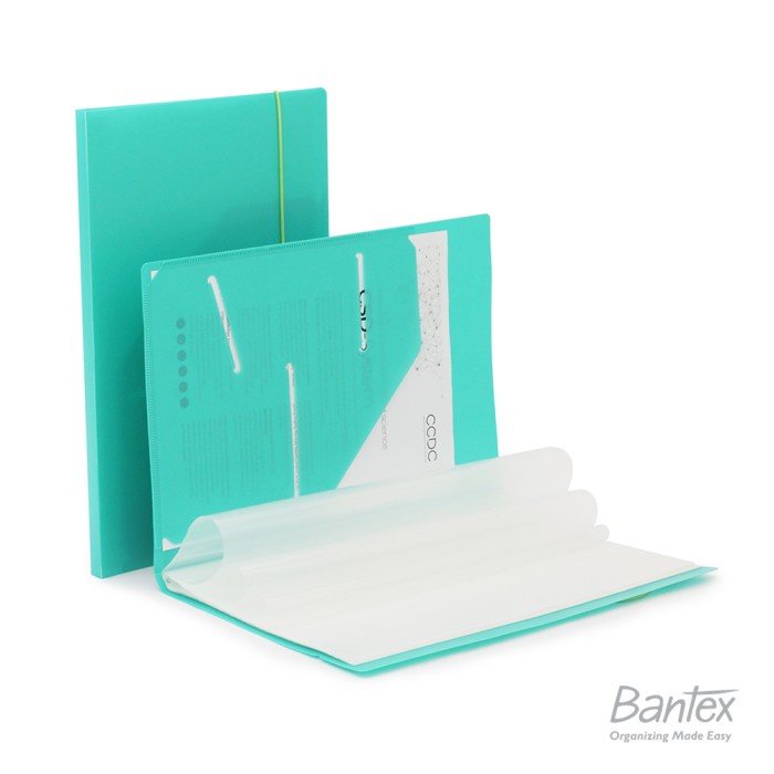 Jual Bantex Clear Holder Display Book Tali F4 20 pocket Turquoise 3123 ...