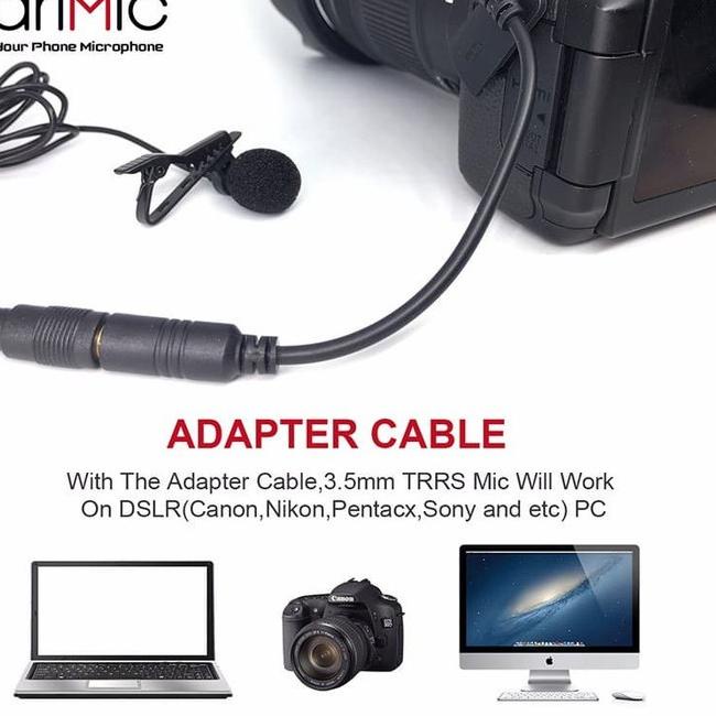 Jual Mic Clip On Lavalier Ulanzi Arimic Dual Mic 6m for Smartphone ...