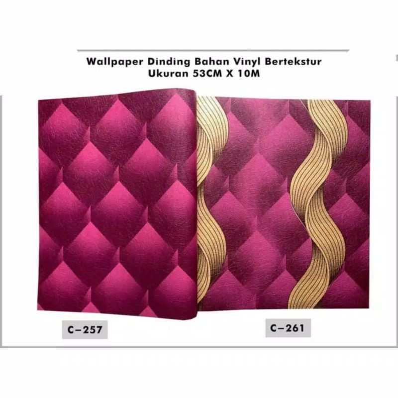 Jual wallpaper vinyl dinding bertekstur premium motif dimensi isi ...