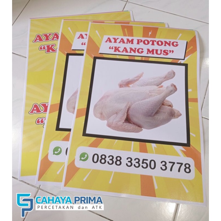 Jual Print Stiker bontak A3+ ( 31 cm x 47 cm ) | Shopee Indonesia