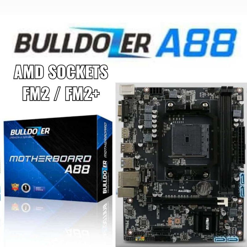 Jual Mainboard Bulldozer A88 DDR3 AMD sockets FM2 / FM2+ | Shopee Indonesia