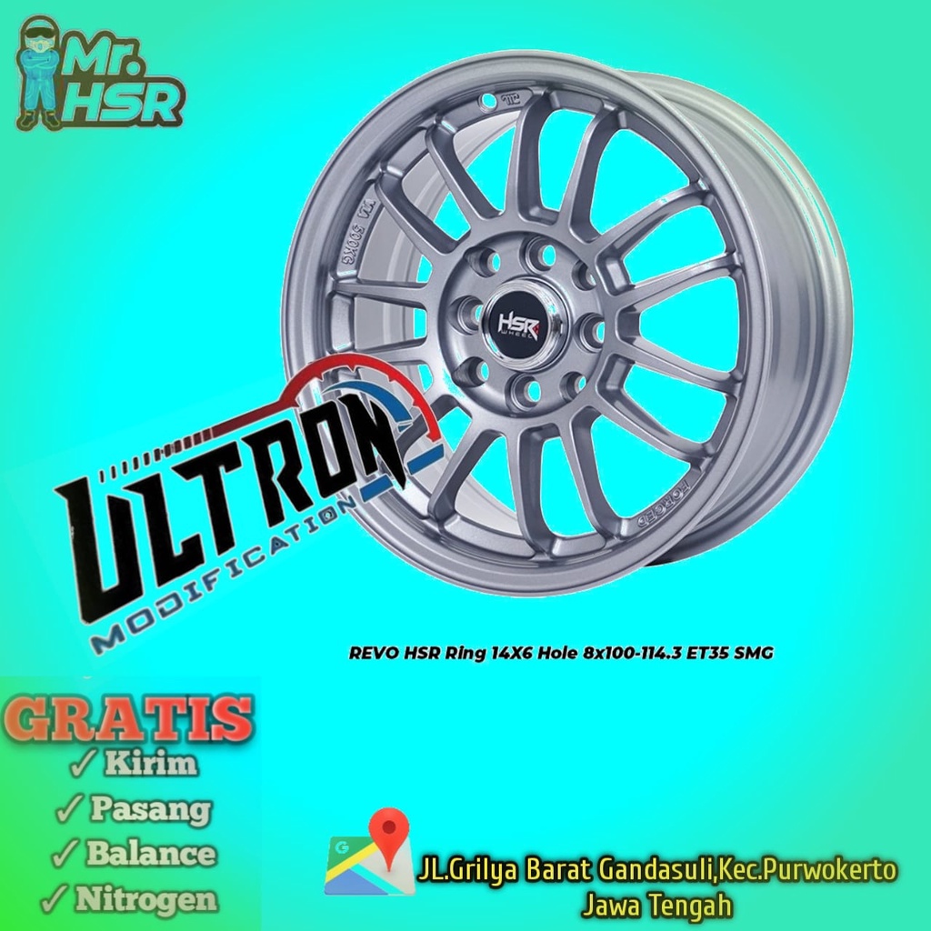 Jual Velg Revo Hsr Bukan CE28 R14 For Avanza,Xenia,Brio,Jazz dll Toko ...