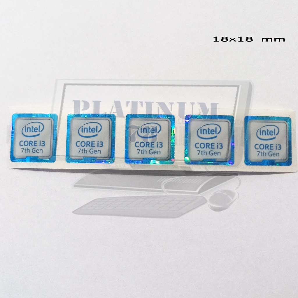 Jual Stiker Sticker Logo Intel Core i3 Gen 7 Original | Shopee Indonesia