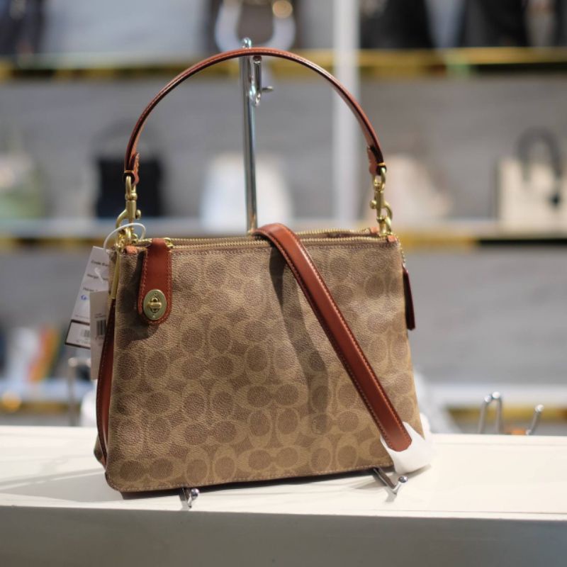Jual Coach cc sign in double zip | Shopee Indonesia