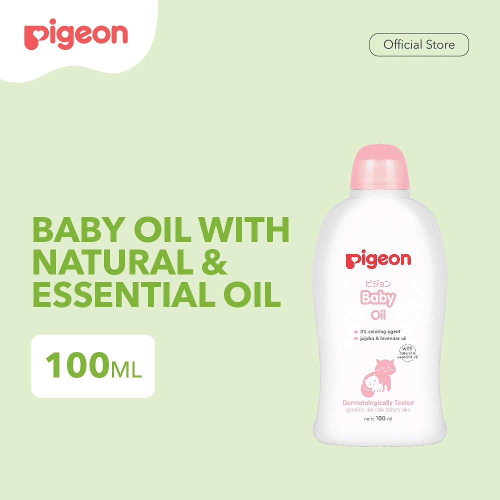 Jual PIGEON Baby Oil With Natural & Essensial Oil 100ML | Baby Oil ...