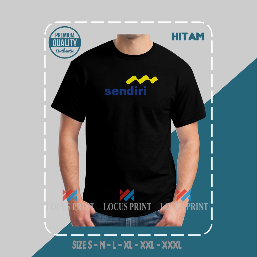 Jual Tshirt Kaos Plesetan Sendiri Parodi Bank Mandiri Kata Lucu Cotton ...
