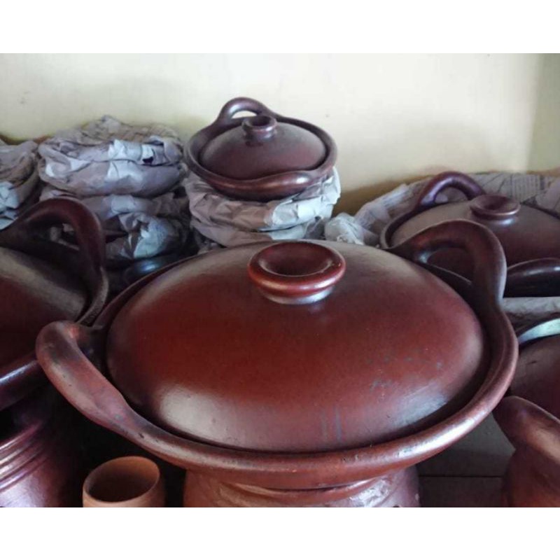 Jual WAJAN GERABAH TANAH LIAT DIAMETER 25 CM TEMBIKAR TRADISIONAL JAWA ...
