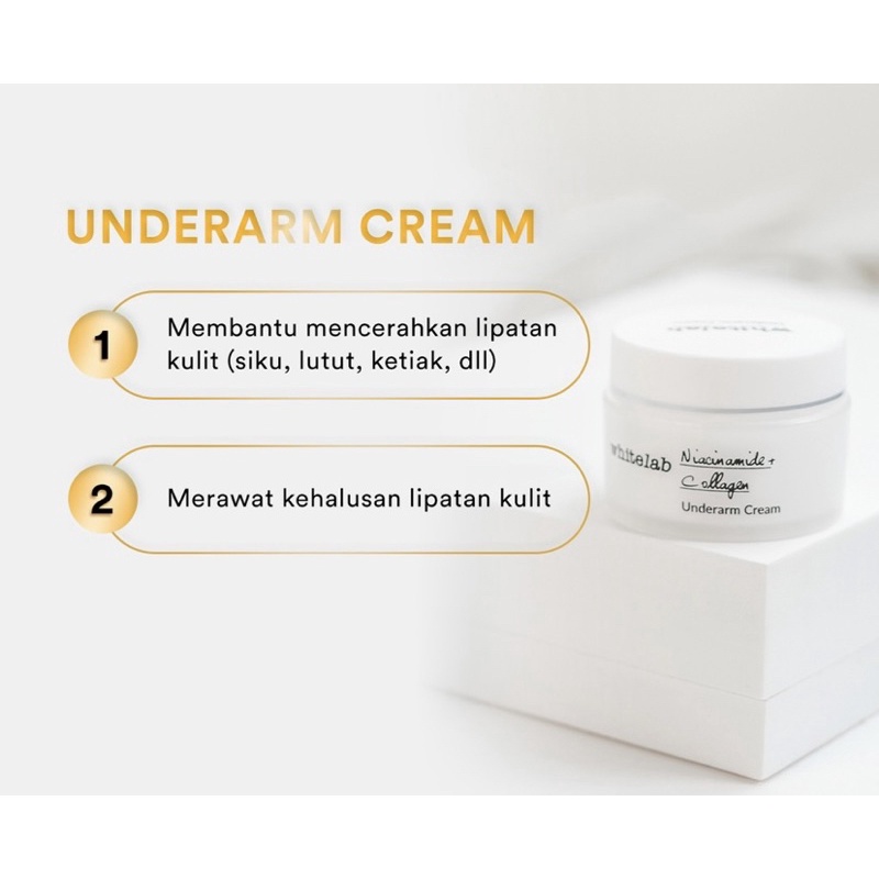 Jual [New] Whitelab Underarm Cream 20g - Niacinamide 4% + BHA ...