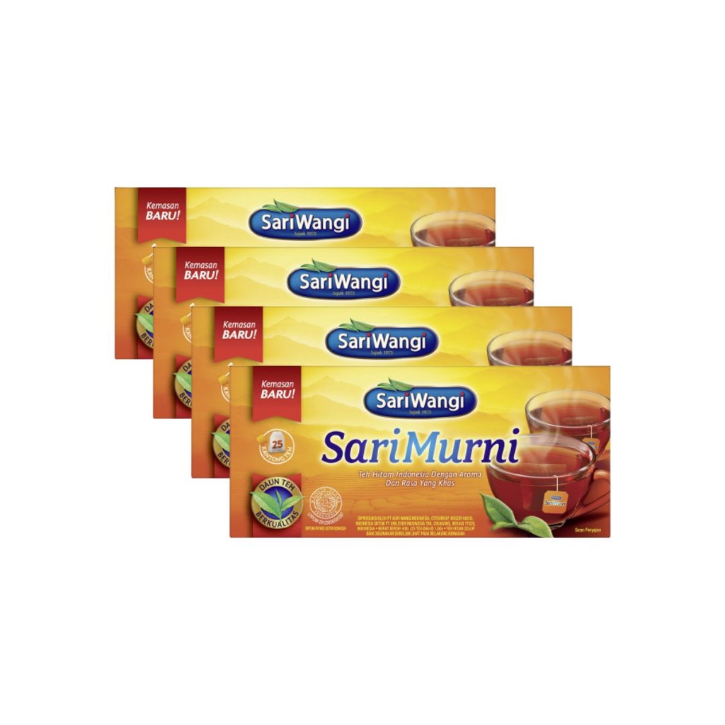 Jual Sari Wangi Sari Murni Teh Celup Isi 25 x 4 | Shopee Indonesia