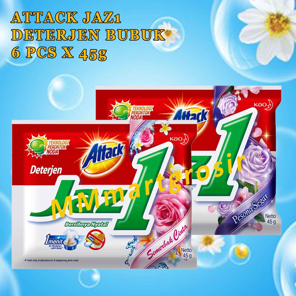 Jual Attack Jaz 1 / Deterjen Bubuk / Rose Blossom / Pesona Segar ...