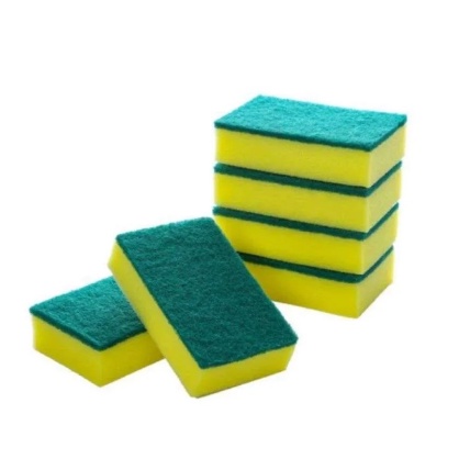 Jual PROMO!! 1 Pcs spon ijo kuning cuci piring | Shopee Indonesia