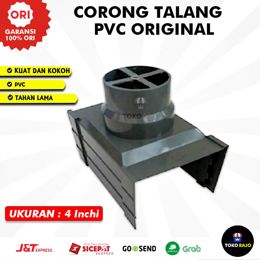 Jual CORONG TALANG 4 INCHI BELOKAN TALANG PVC LUBANG PEMBUANGAN AIR ...