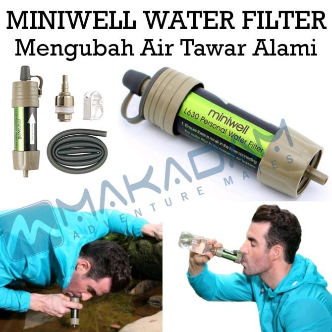 Jual miniwell water filter camping penyaring air emergency survival ...