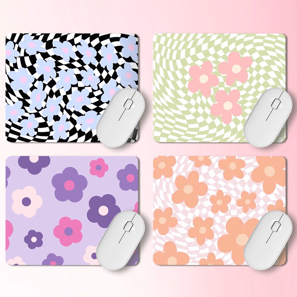 Jual MOUSEPAD WFH GAMING ANTISLIP CUSTOM TEMA MOTIF AESTHETIC FLOWER ...