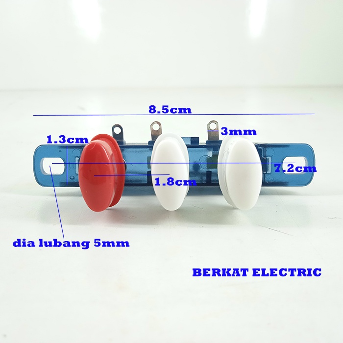 Jual SWITCH SELECTOR FAN KIPAS ANGIN 3 PIN 2 KECEPATAN MASPION, RRT ...
