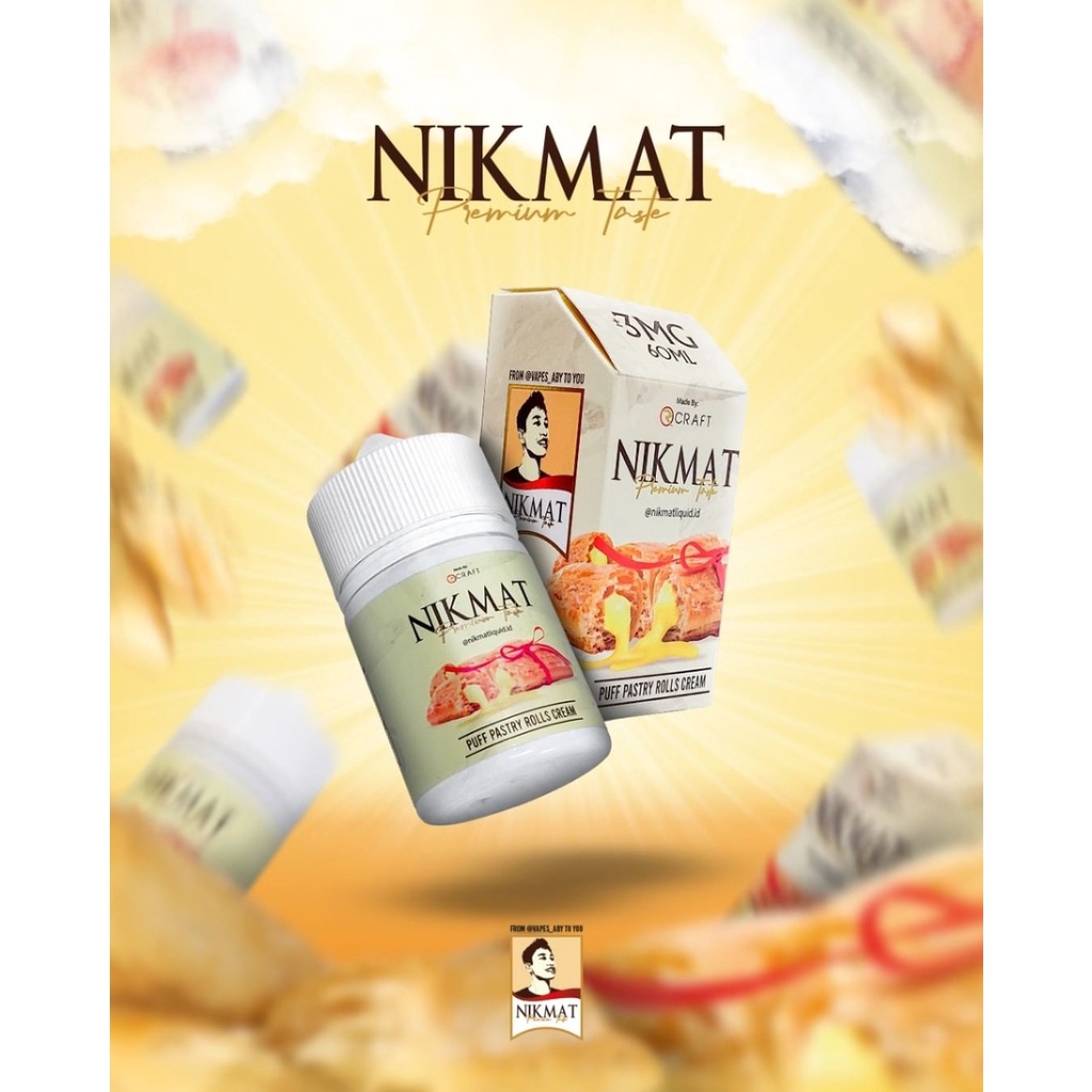 Jual Nikmat Puff Pastry Rolls Cream 60ML by Rcraft x Vapes_Aby - Liquid ...
