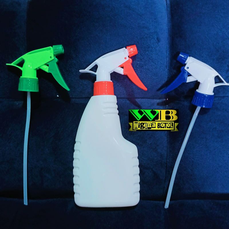 Jual Botol Spray 450ml Putih / Botol PET 450 ML Slim Tutup Spray Big ...