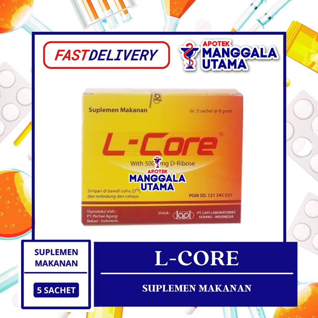 Jual L-CORE PER SACHET 8 GRAM | Shopee Indonesia