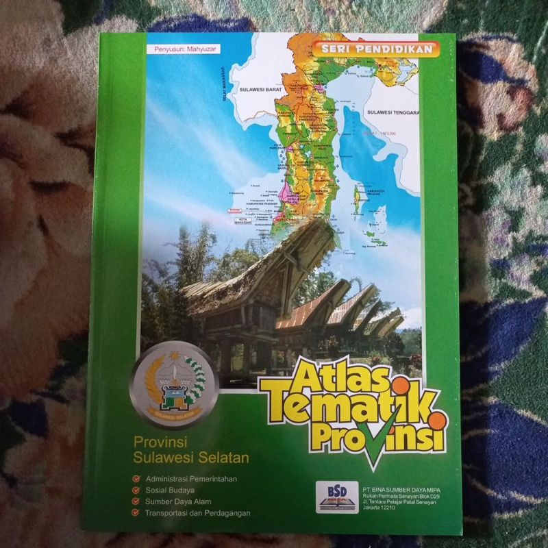 Jual ORIGINAL BUKU PETA ATLAS TEMATIK PROVINSI SULAWESI SELATAN ...